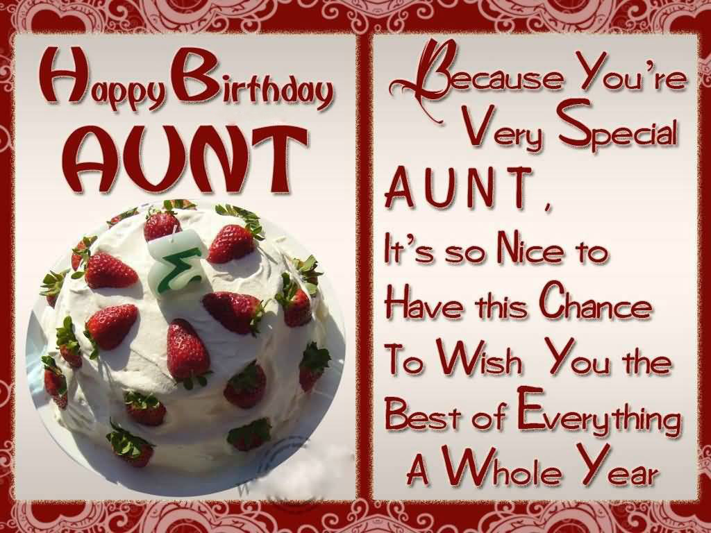 Top 50 Happy Birthday Aunt Quotes, Wishes and Messages - 9 Happy Birthday